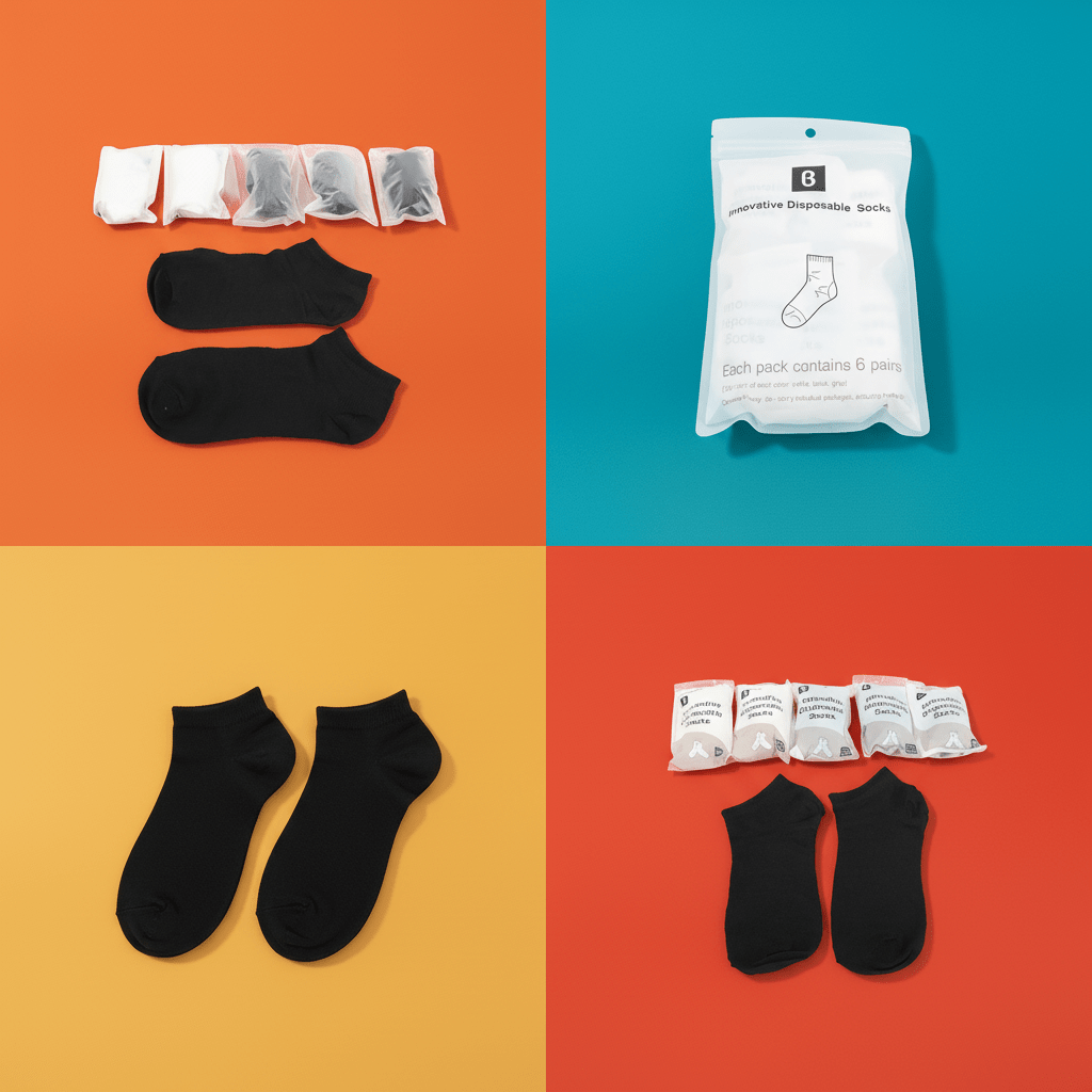 Disposable Socks 6 Pairs | Hygienic Travel Pack – MIDI